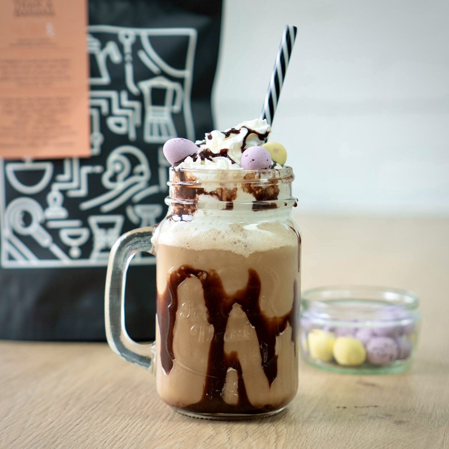 How to Make a Mini Egg Frappe | Two Chimps Coffee